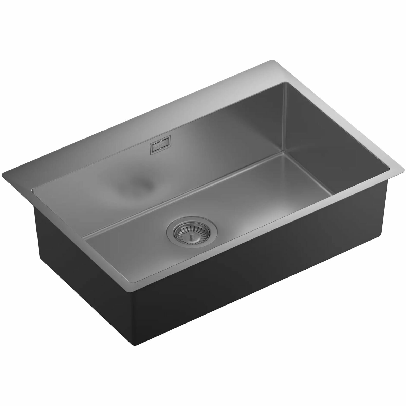 Мойка кухонная прямоугольная Флорентина (Florentina) Логика-НМ Сатинированная (LHM.750.510. B.10. S.10)