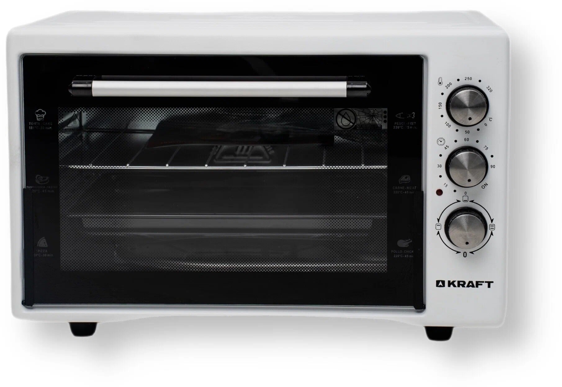 Мини-печь KRAFT KF-MO 3801 W white