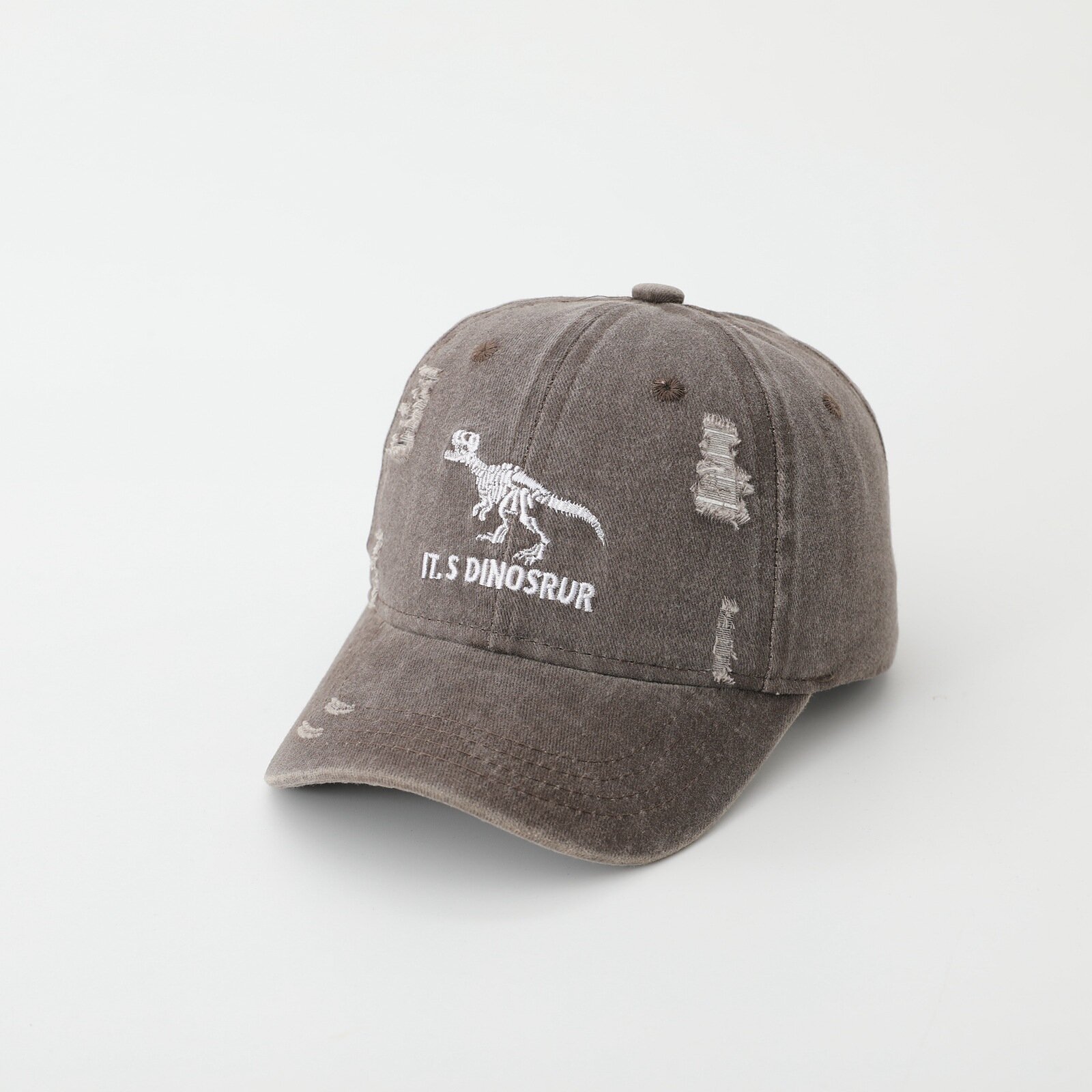 DIY Кепка Детская Динозавр Постиранная Дамаж Хлопок