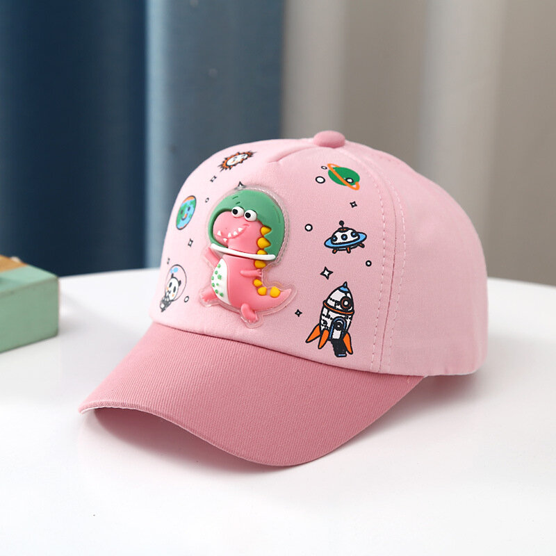 DIY Кепка Детская Динозавр Блок Цвета Бейсболка Хлопок