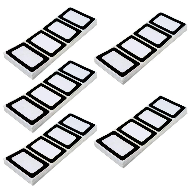 300 штук Именных Этикеток С Черной Каймой, Наклейки 3x2,3 дюйма, Самоклеящиеся Именные Этикетки для Тематической Вечеринки в Детском Саду