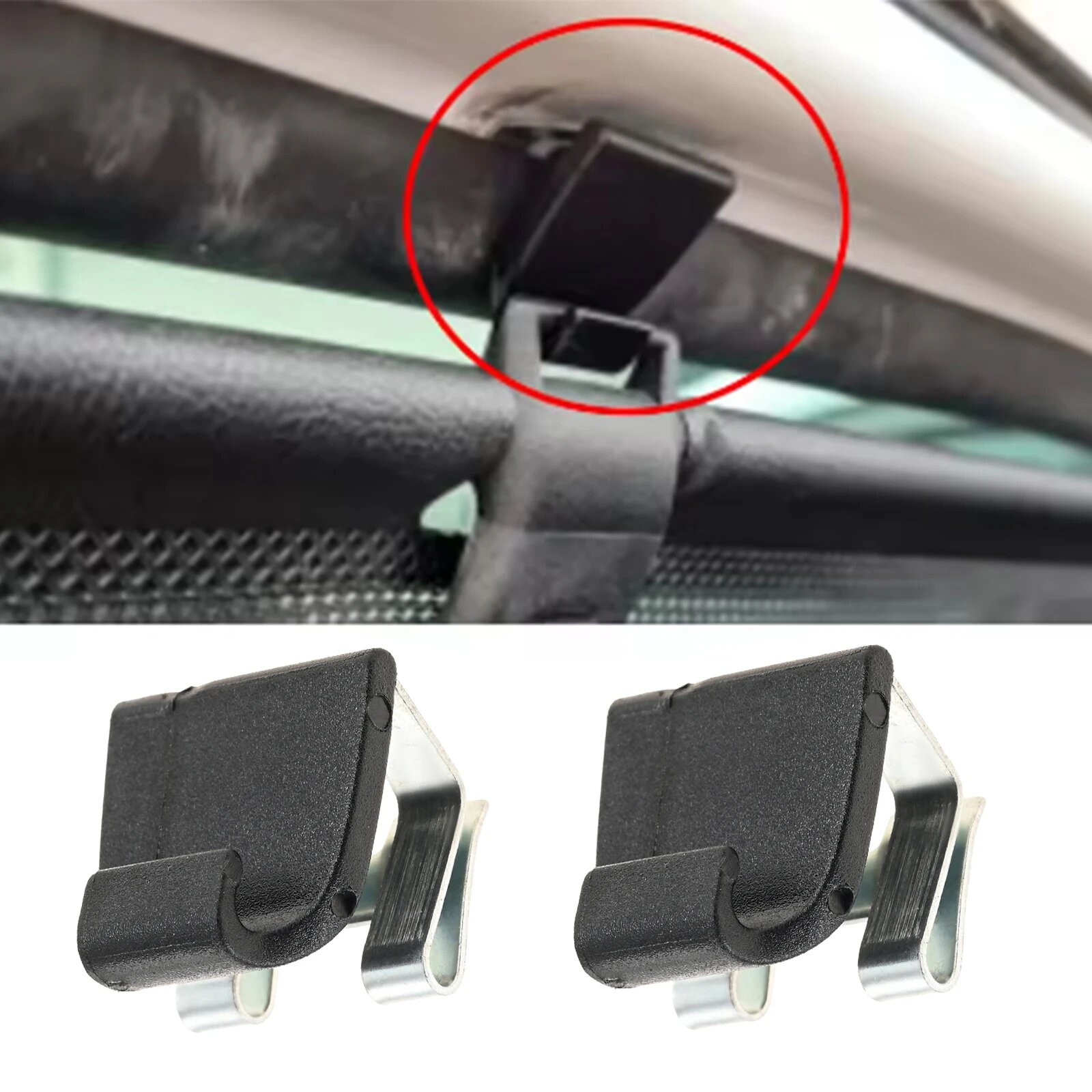 2 шт. клипсы для автомобильных дверных шторок, крепления 8200163859 для Renault Megane, Scenic, Laguna, Grand Scenic MK2, Fluence, Megane MK3