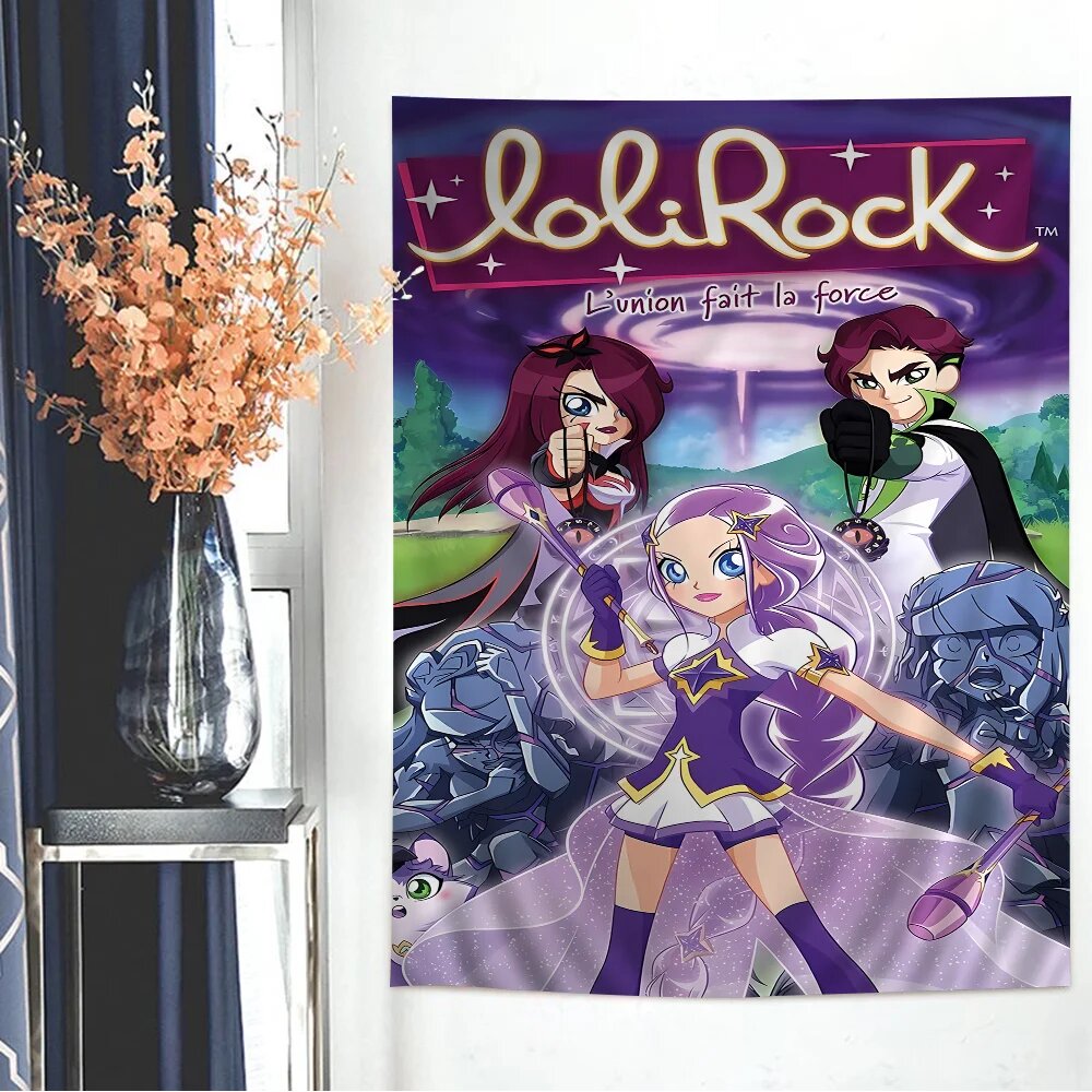 LoliRock Гобелен Мультфильм Полиэстер/Хлопок Сиреневый, 70x115cm, z9