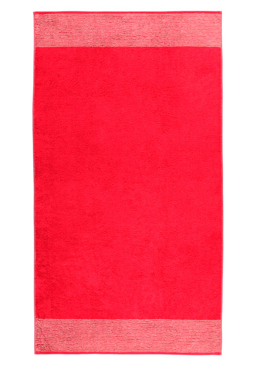 Полотенце махровое Cawo Two-Tone 50x100см, цвет бордовый, плотность 526 г/м2