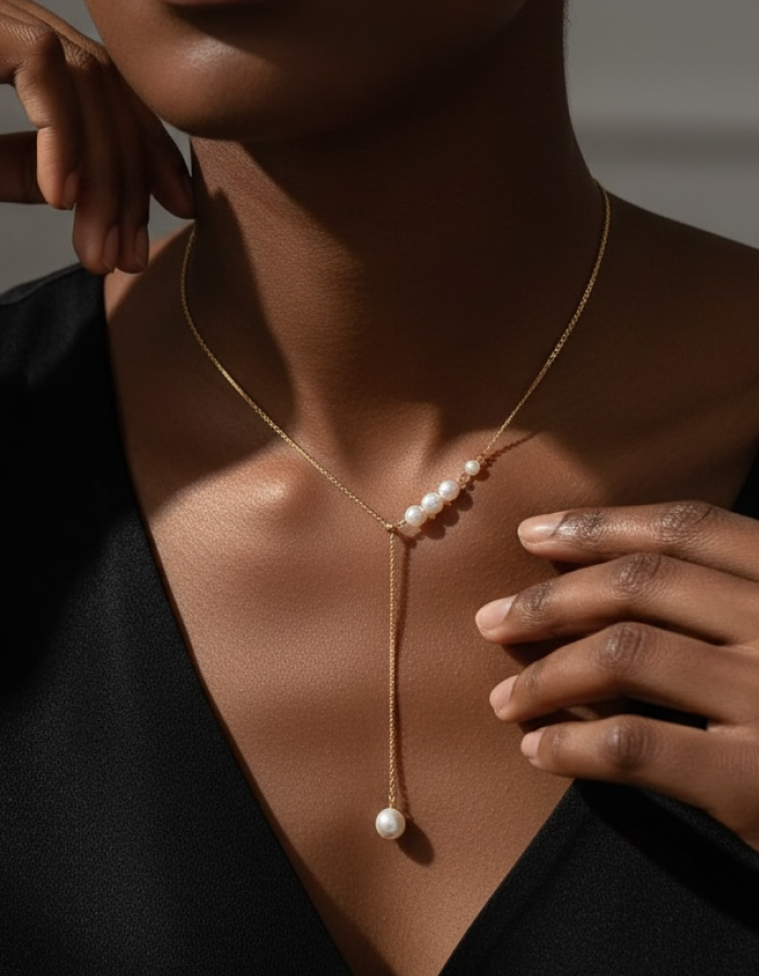 Колье, жемчуг имитация