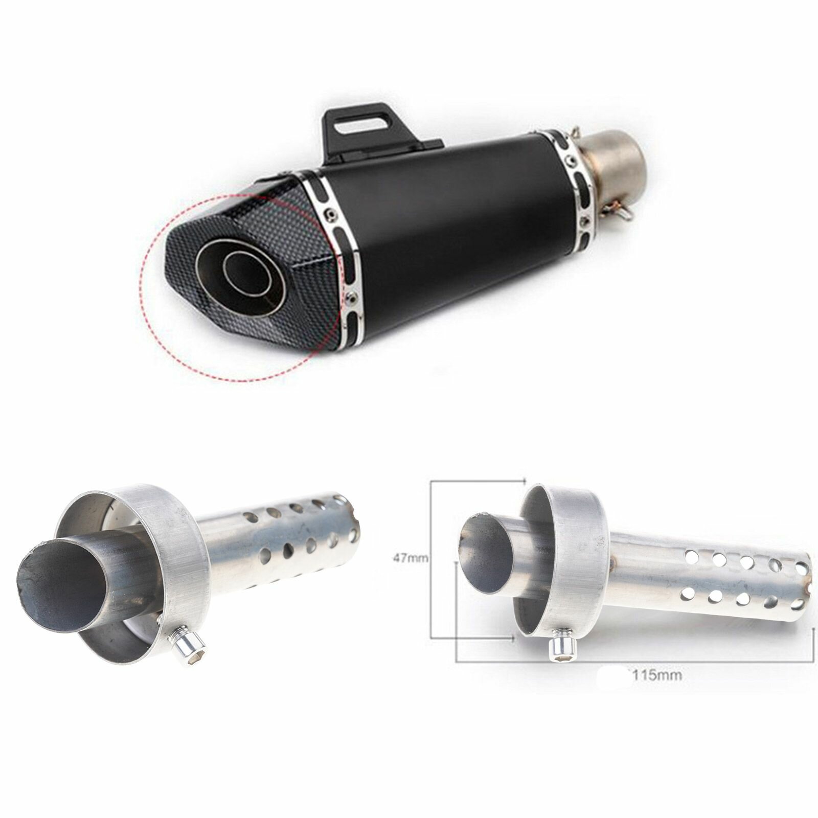Универсальный съемный глушитель выхлопа для мотоцикла