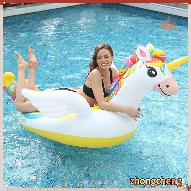Водный буксируемый аттракцион Конь-единорог 226x173см, для плавания и отдыха на воде