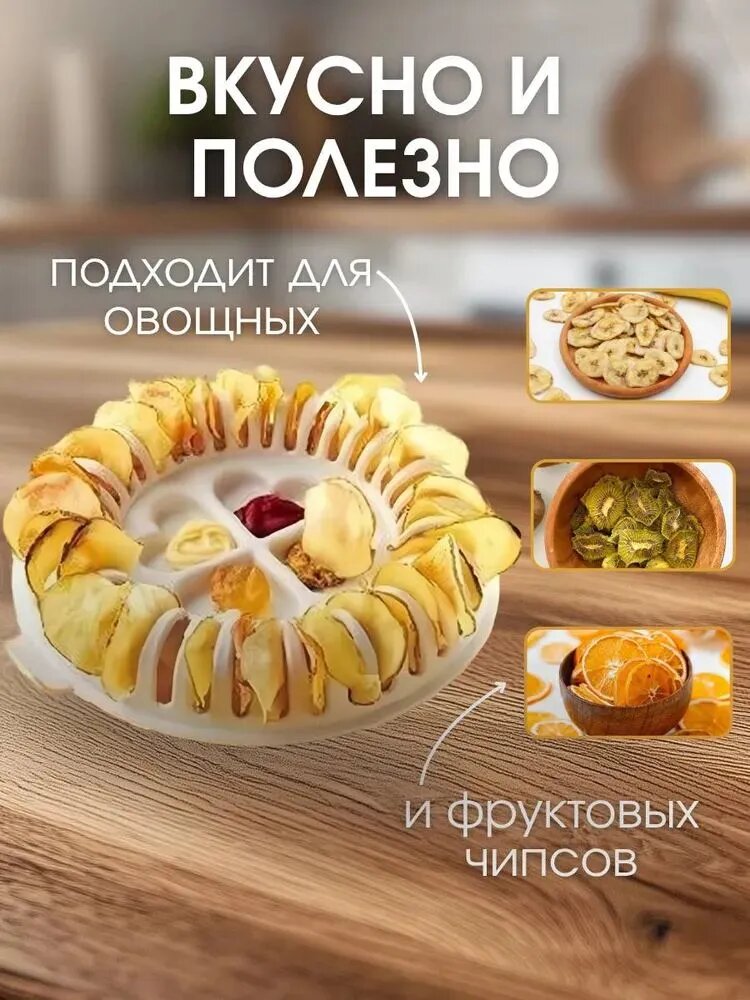 Чипсница для микроволновой печи Cрэаchips, форма для приготовления чипсов из овощей и фруктов, пищевой пластик — фото 1
