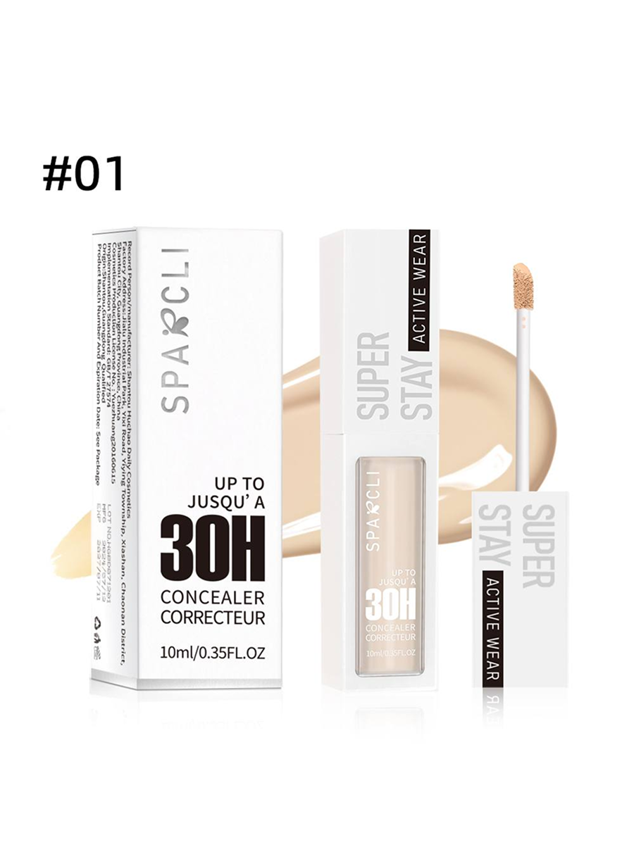 Тональный крем для лица и глаз тон 01 светлый бежевый, консилер для лица, основа для лица, база под макияж