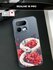 Чехол на Realme 16 Pro / Реалме 16 Про с принтом Белая змея в цветах, прозрачный