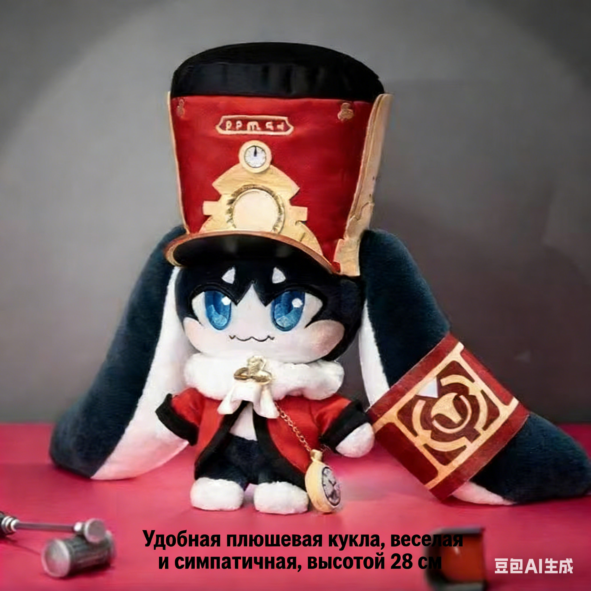 Удобная плюшевая кукла, веселая и симпатичная, высотой 28 см, красная