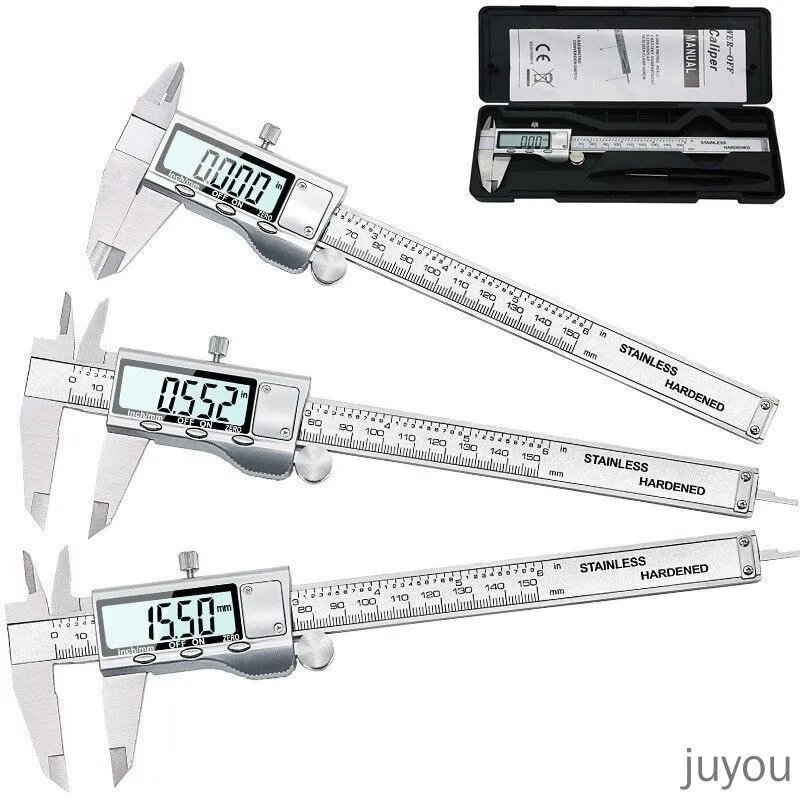 OZ-CUCR-1 шт. 0-150 мм из нержавеющей стали ЖК-цифровой штангенциркуль высокоточный электронный линейный измерительный прибор металлический микрометр измерительный инструмент