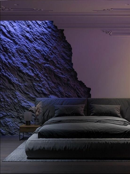 Гипсовая 3D панель Скала 50*100 6 шт. 3 кв. м.