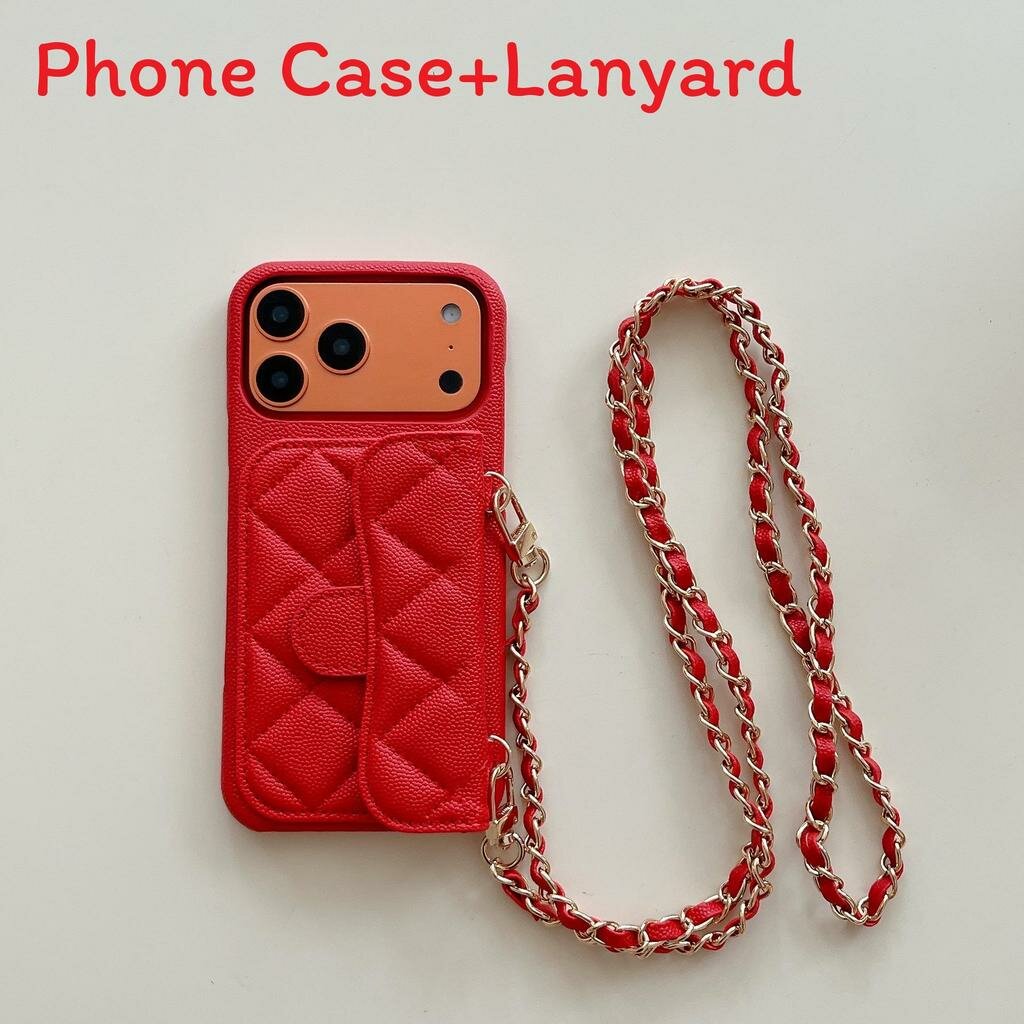 Маленький держатель для карточек с ароматической икрой рыбы чехол для телефона с ремешком через плечо красный для iPhone 13 Pro Max