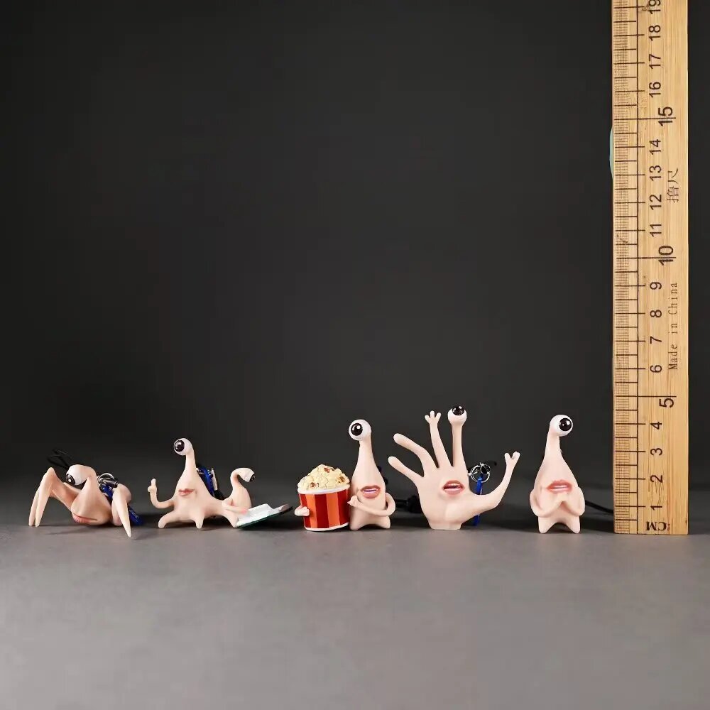 Фигурки Apaffa зонтичных зверей с пальмовыми глазами, 5pcs