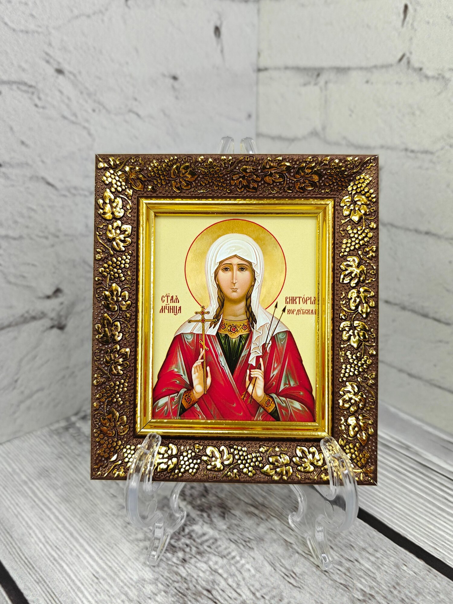 Икона Виктория Кордувийская (Кордубская), Мученица, 8,5х10 см