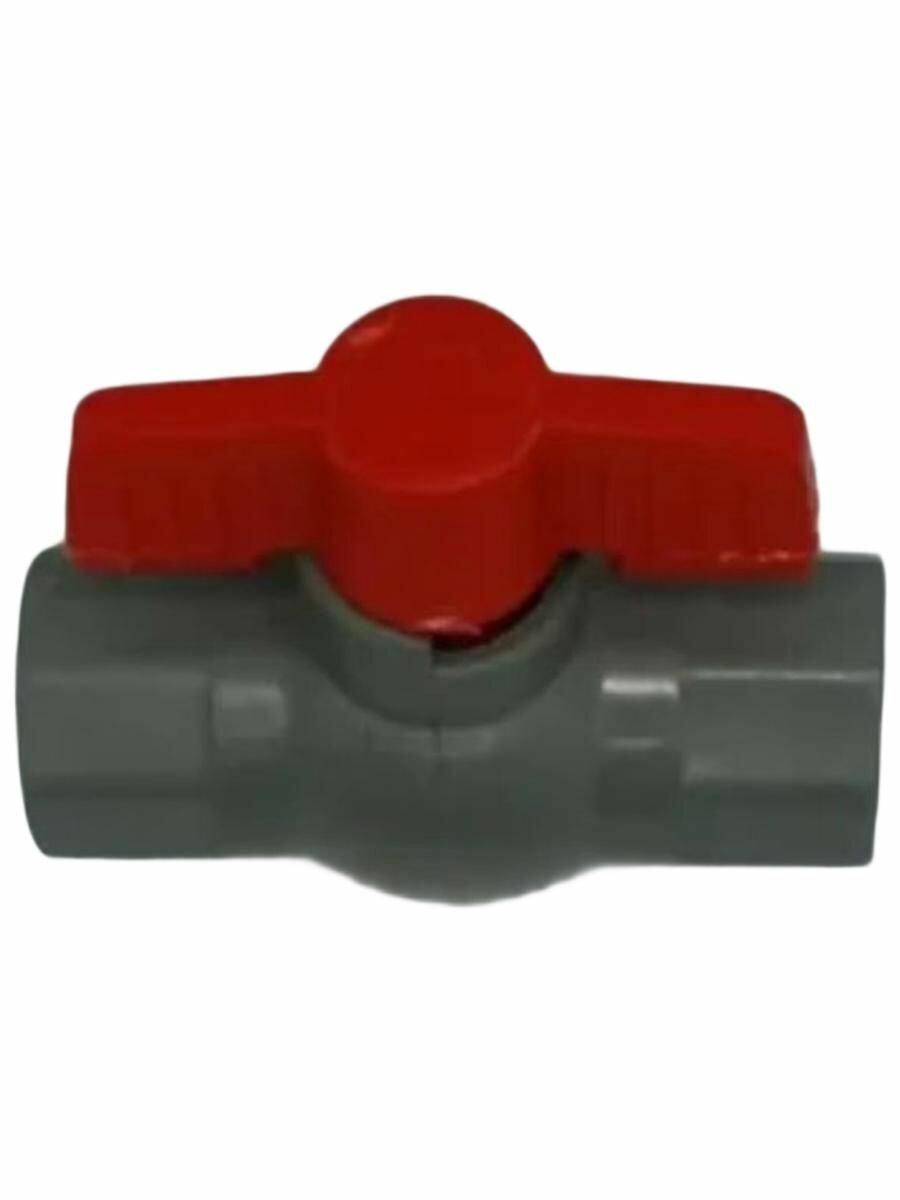 Кран шаровый для воды из ПВХ 1/2 внутренняя резьба PLAMIX