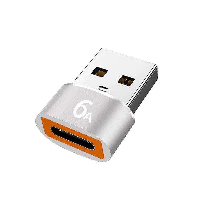 USB-C женский к мужскому зарядному кабелю с адаптером PD 6A для телефонов Android