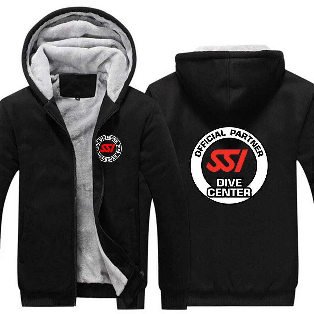 Черная флисовая куртка SSI Dive Center XL
