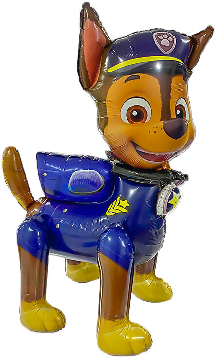 Шар (46', 117 см) Фигура 3D, Щенок Полицейский, 1 шт. в уп.