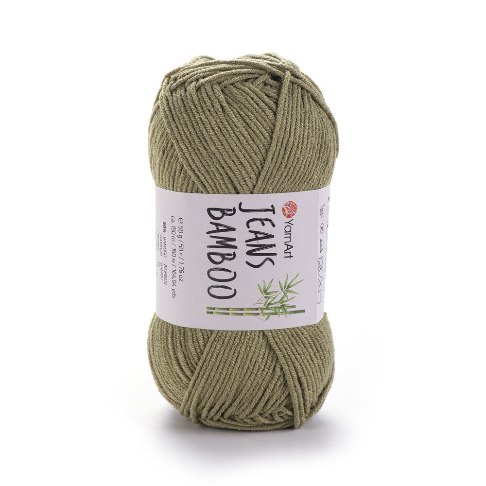 Пряжа для вязания YarnArt Jeans Bamboo 132 суровый 50 гр/150 м 50% бамбук, 50% акрил