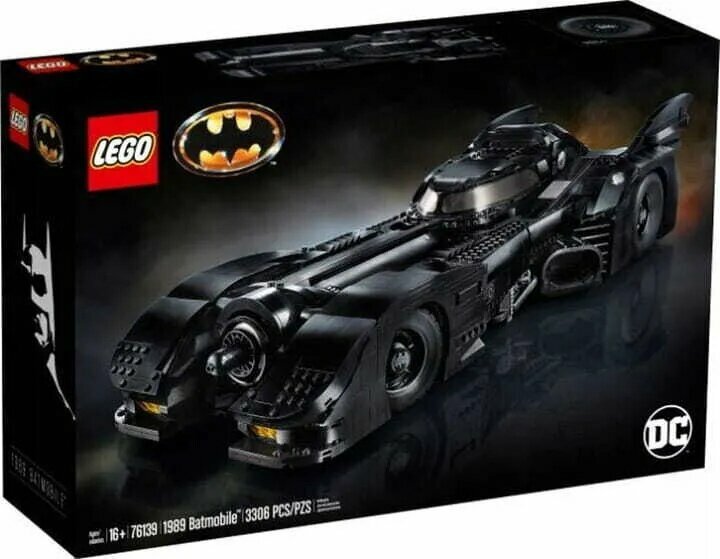 Конструктор LEGO DC 1989 Batmobile, 3306 деталей, возраст от 16+, 76139, лего для мальчиков/девочек