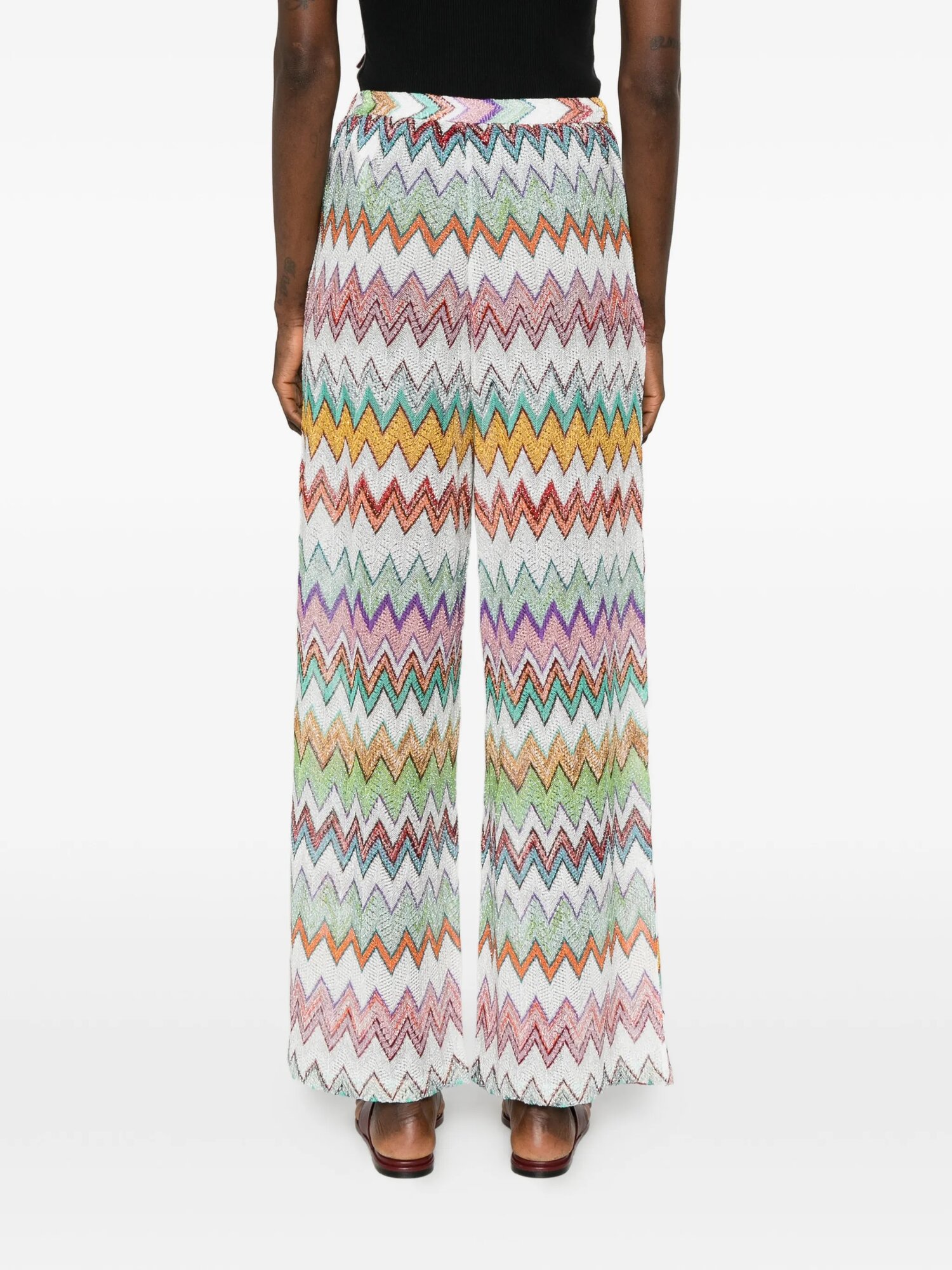 Брюки Missoni Zigzag cover-up trousers, размер 40, white — фото 1