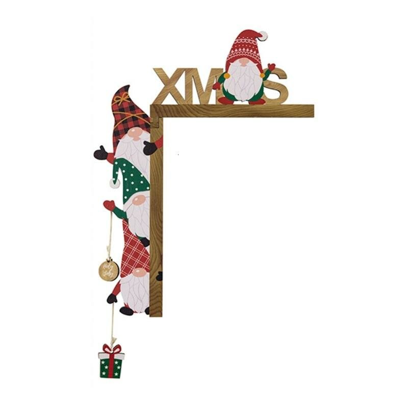Рождественское украшение для дверного проёма, Левая сторона