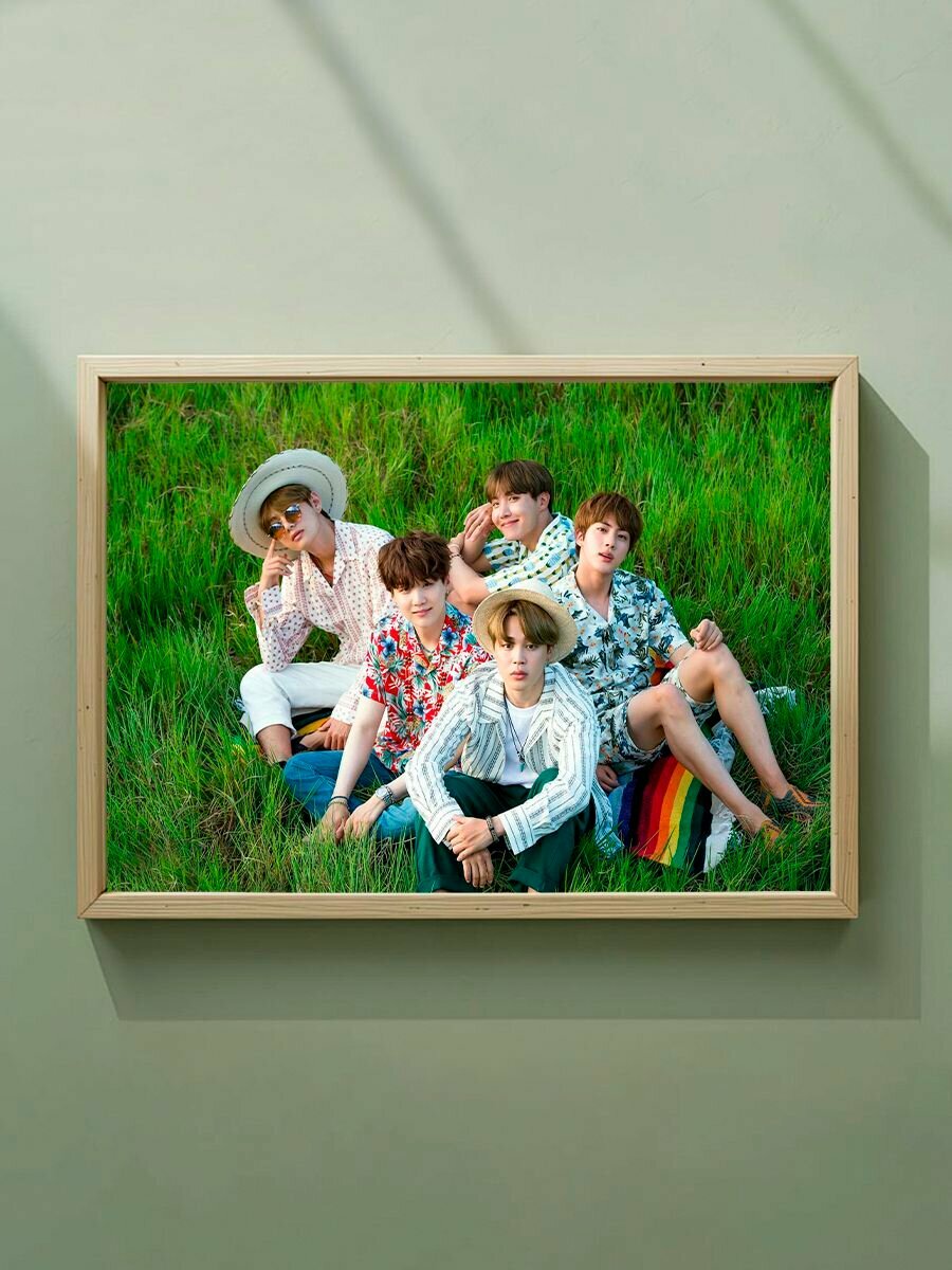 Постер, плакат на стену BTS K-Pop (А3)