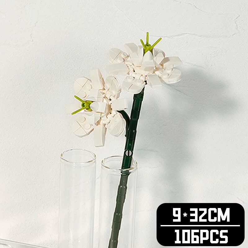 Искусственные цветы жасмин, 1 стебель, декоративная композиция для гостиной