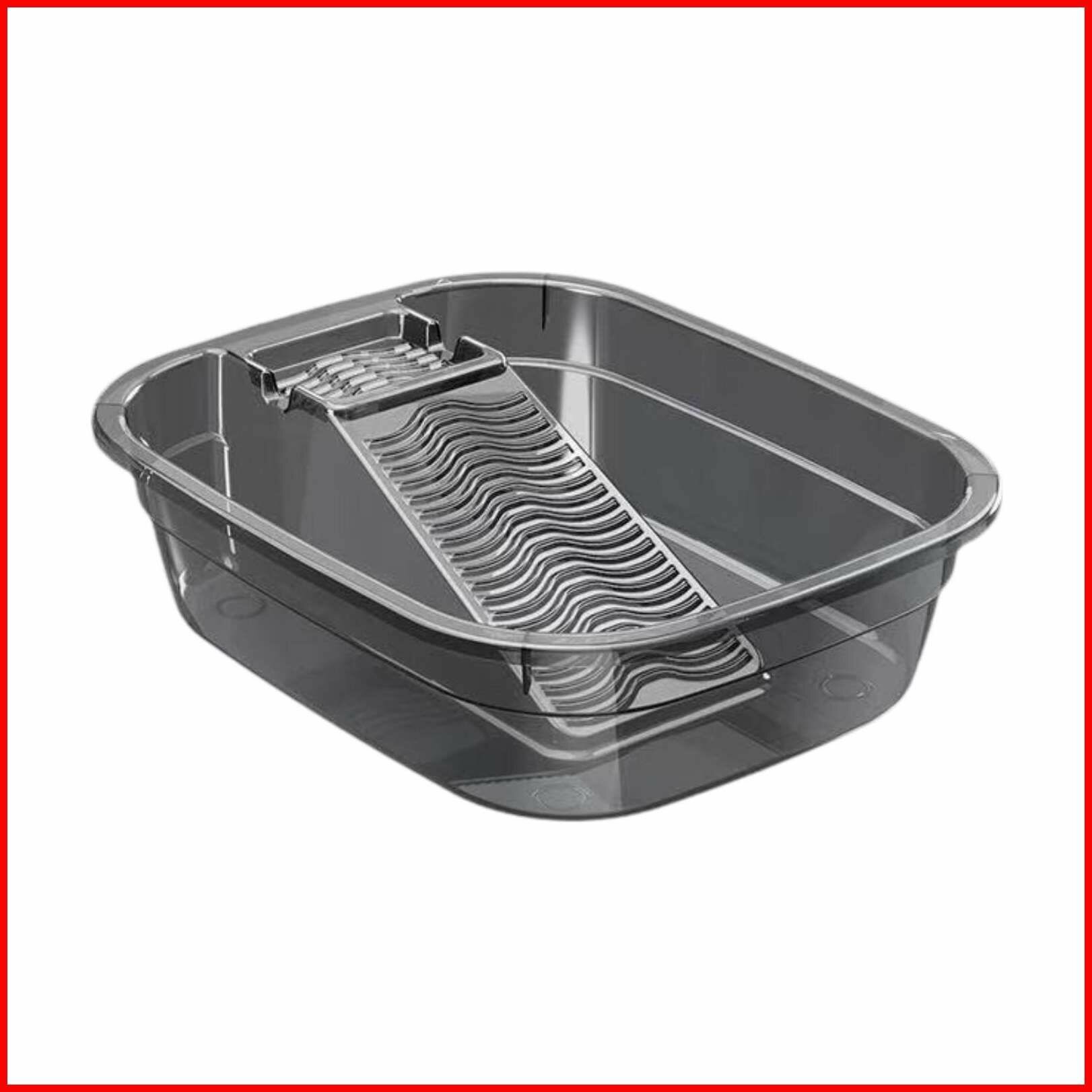Таз для ручной стирки с интегрированной стиральной доской, серый, из ПП, для дома и общежития, компактный и легкий
