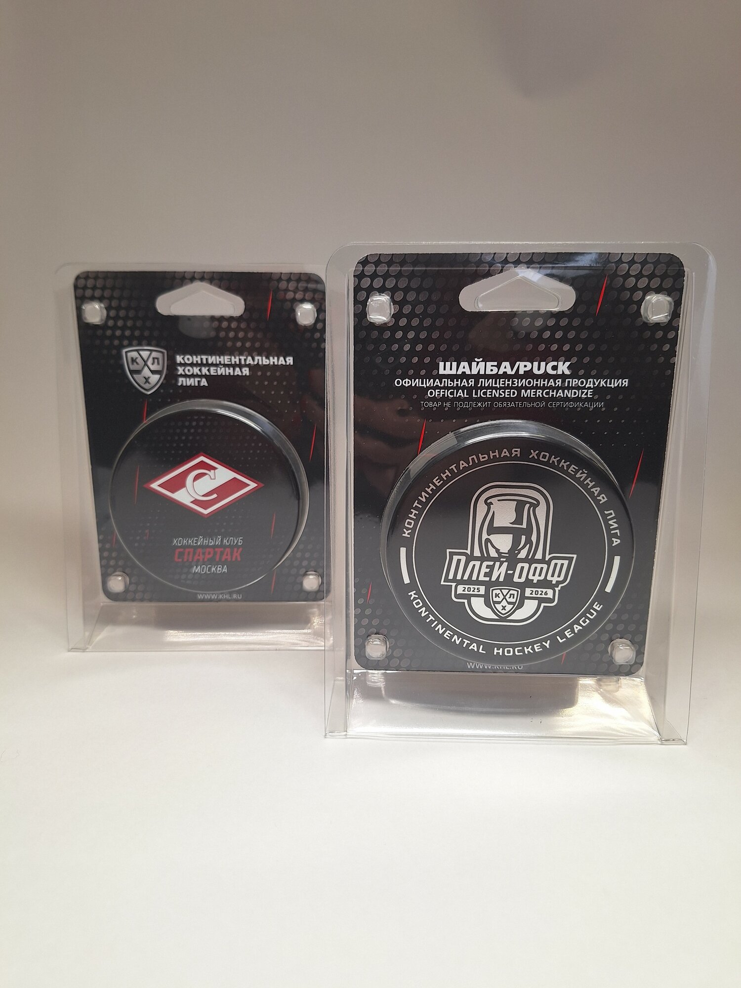Шайба хоккейная "ExpoState - OFFICIAL" (КХЛ Плей-Офф - ХК Спартак 2025-26)
