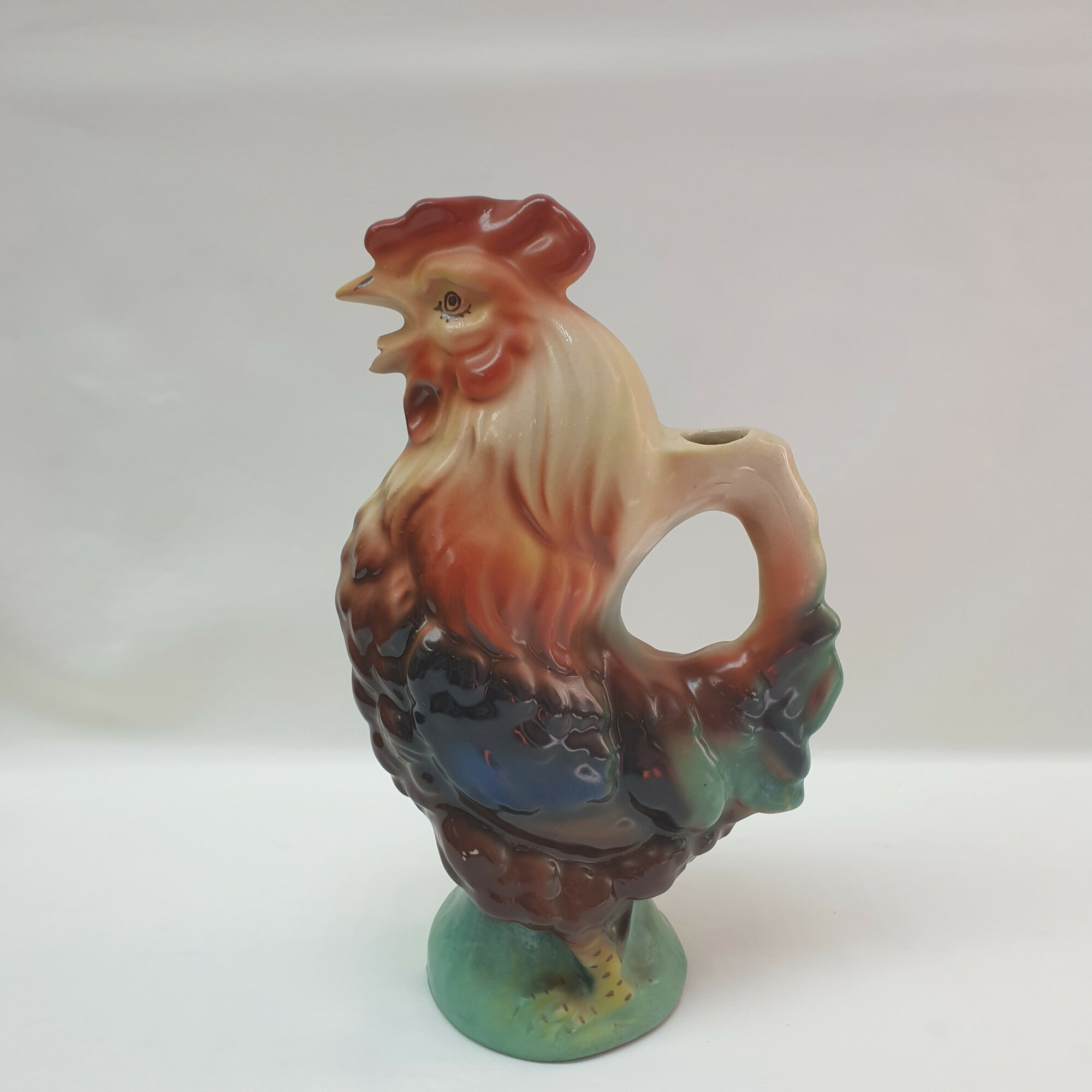 Винтажный штоф Петух 27 см керамика СССР