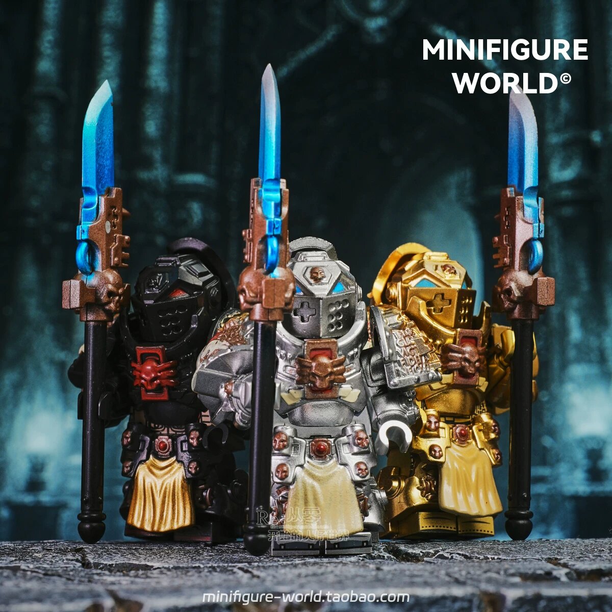 Набор фигурок Warhammer 40K Grey Knight с 3 вариантами цвета — упакованный набор для настольной игры