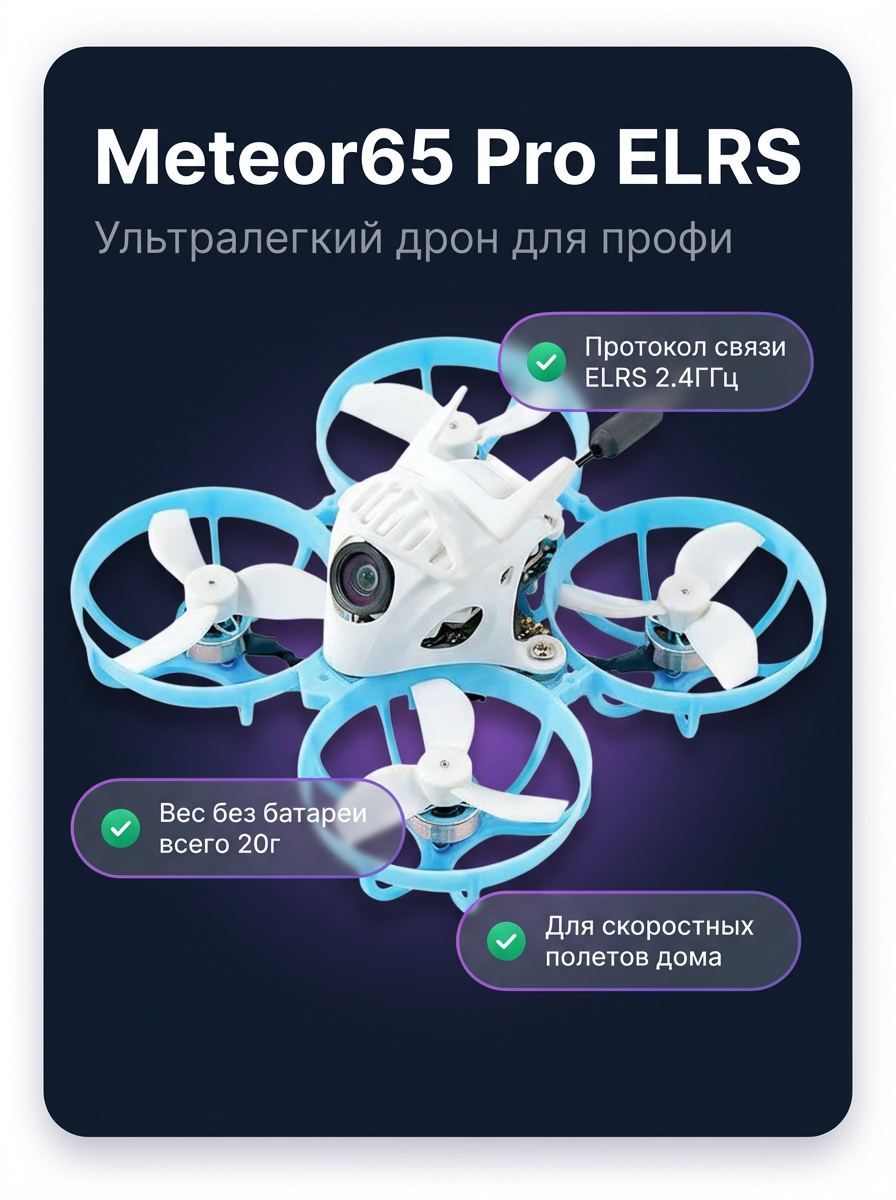 Квадрокоптер Meteor65 Pro ELRS без камеры