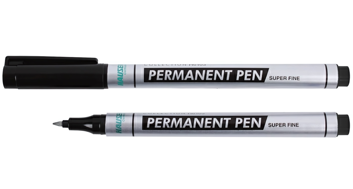 Маркер перманентный для cd/dvd 0,6 мм, черный, super fine, collection h6103