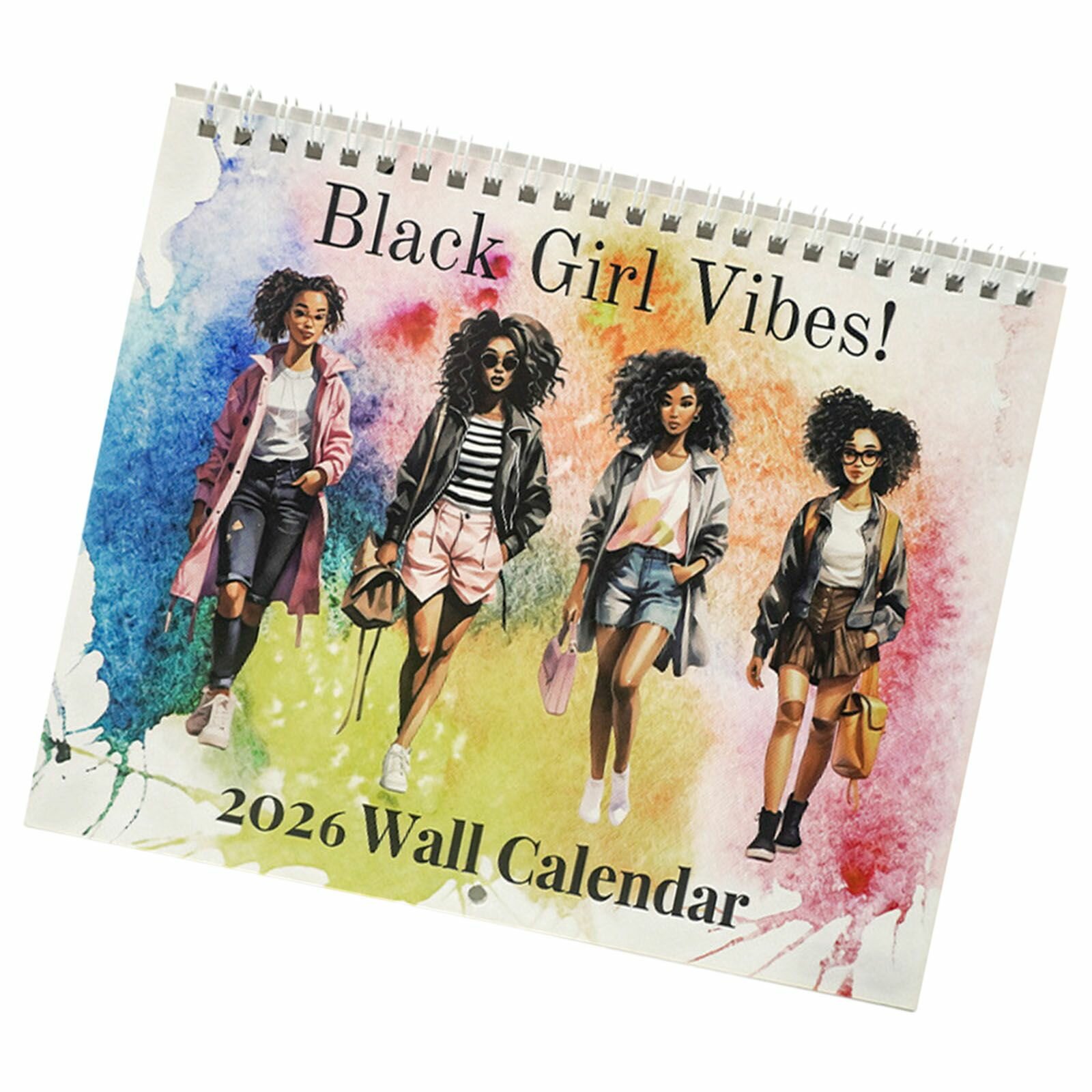 Мотивационный календарь для чернокожих женщин 2026 настольный/настенный перекидной
