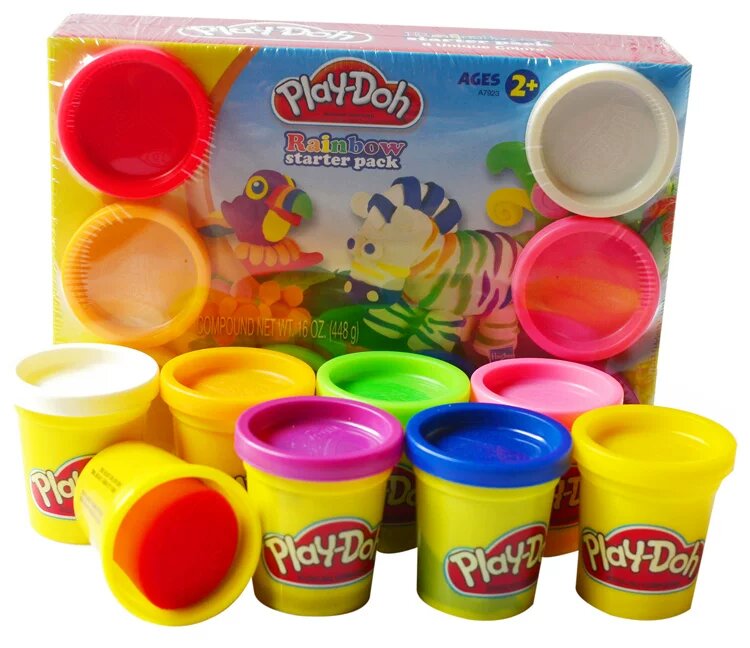Набор Play-Doh A1 из 8 частей цветного пластилина с 10 цветами для образовательных игрушек детей