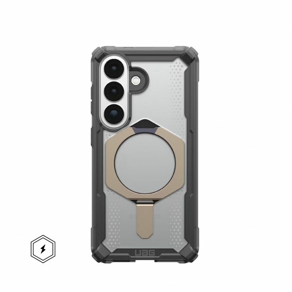 Чехол Uag Plasma XTE для Samsung S26 совместим с MagSafe, цвет тонированный/титан (Ash/Titanium)
