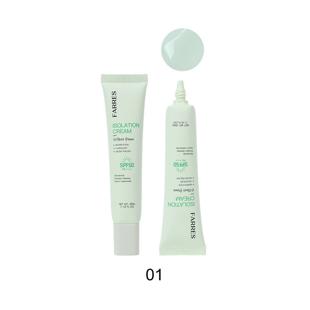 База под макияж FARRES 4071-01 DG Makeup base питательная с SPF 50, 35 мл
