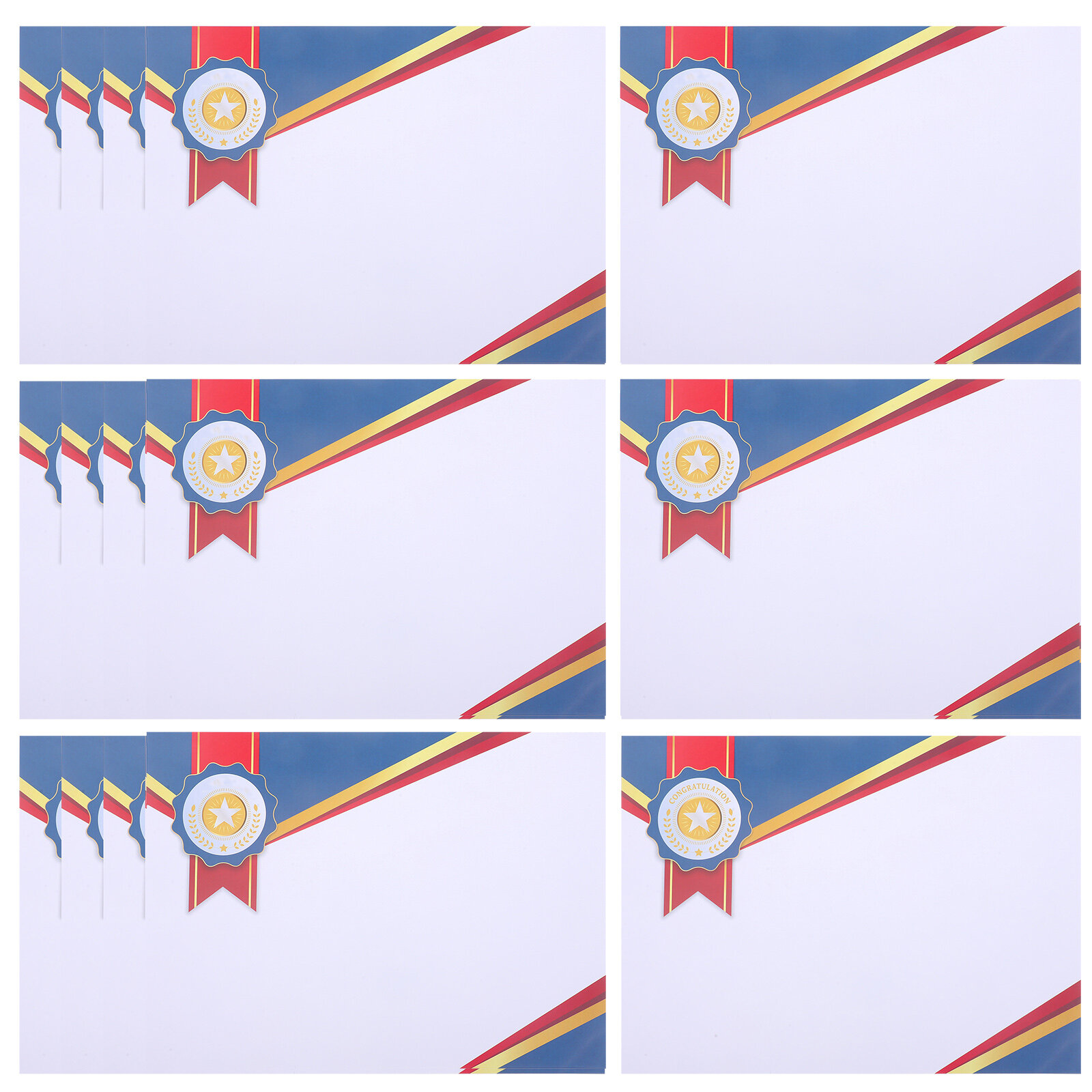 Сертификаты, медали, награды, призы, значки, почетные грамоты конкурсов из мелованной бумаги (Медаль 01 [Пустая] _ 50 листов)