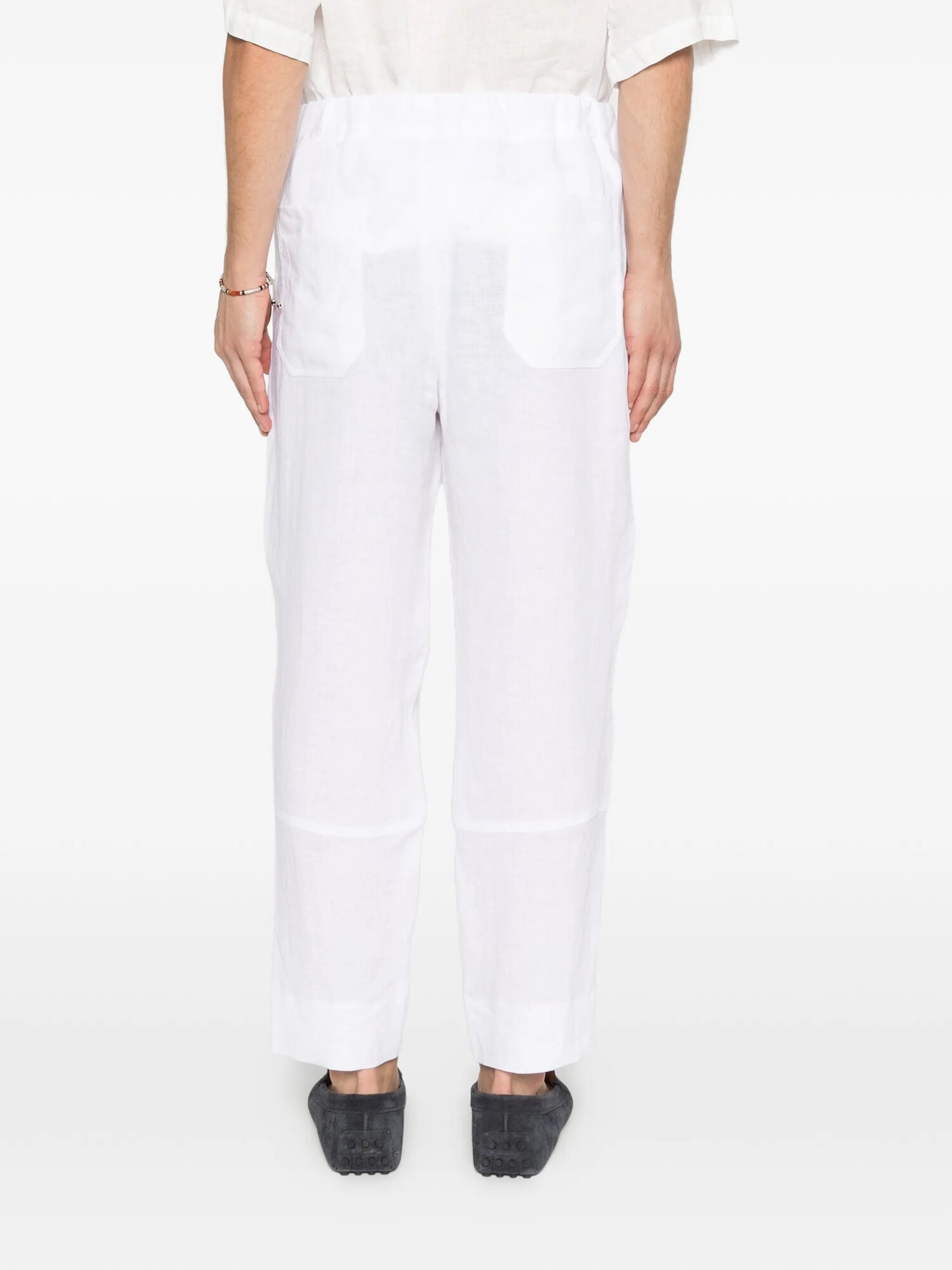 Брюки Kiton Linen trousers, размер 48, бежевый/белый — фото 1