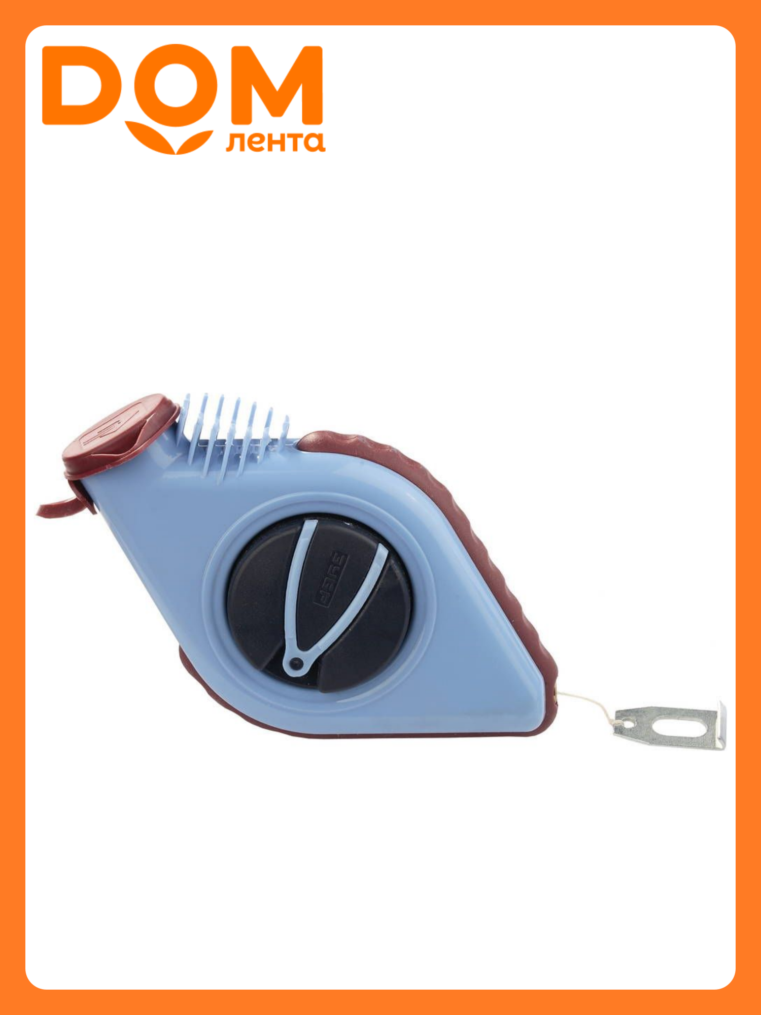 Шнур-отвес ЗУБР, для строительных работ, 30м, пластиковый корпус, голубой