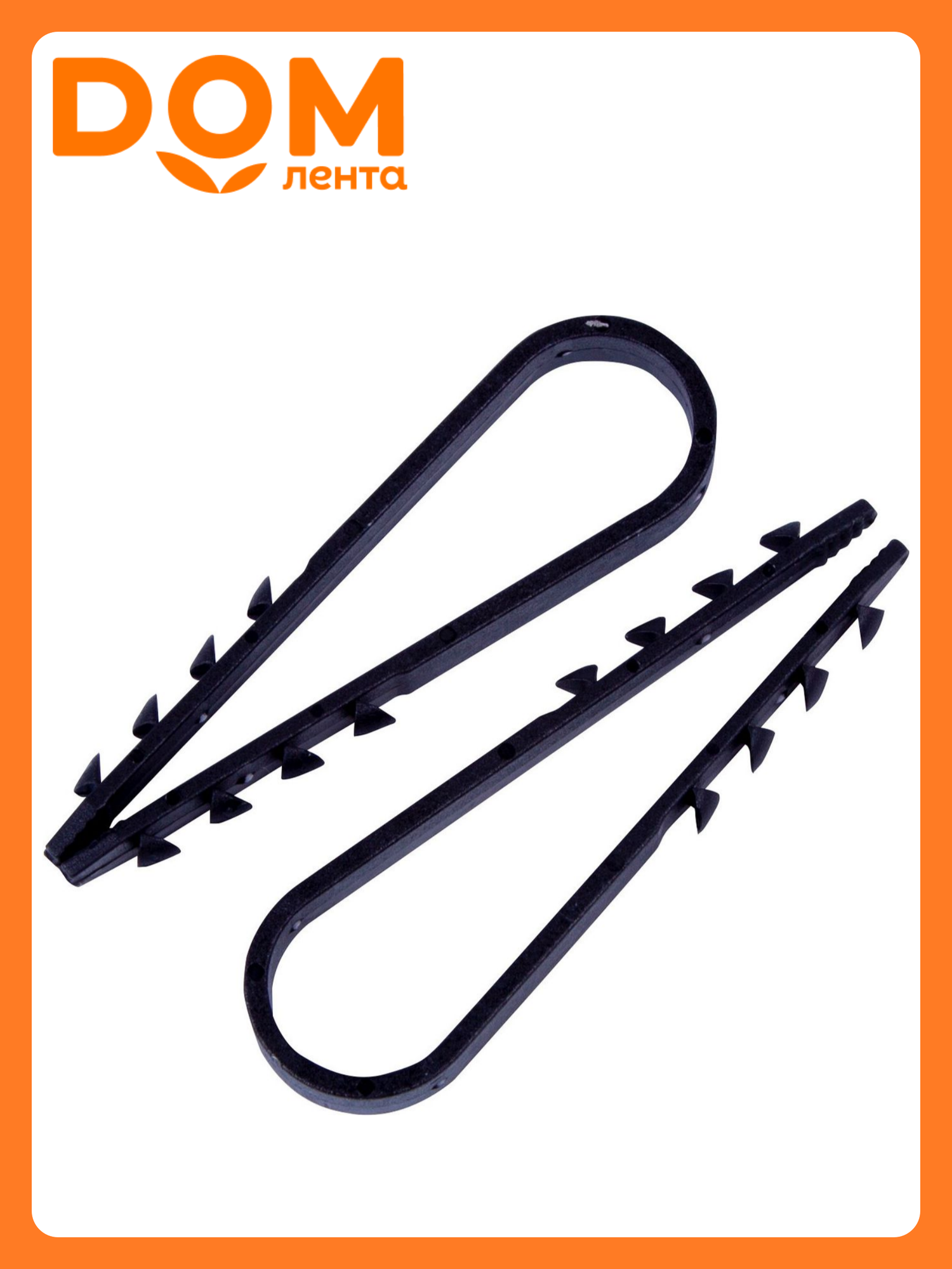 Дюбель-хомуты Proconnect, нейлон, 100шт, диаметр охвата 5-10мм, черные