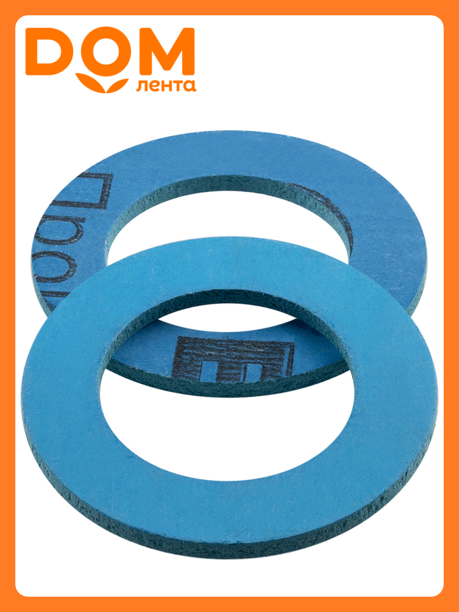 Прокладка Masterprof MPF, паронитовая, безасбестовая, круглая, 1 1/4", 2 шт