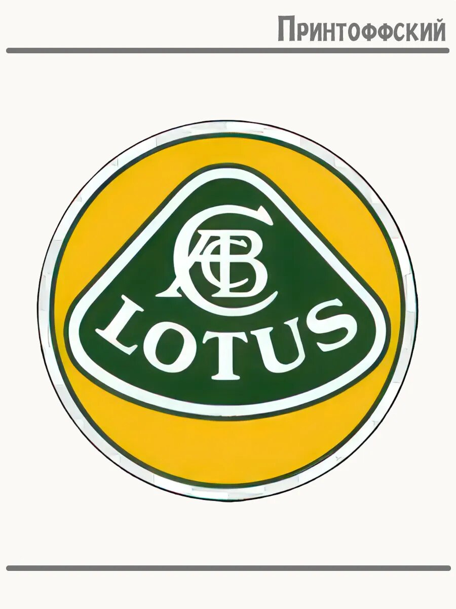 Термонаклейка для одежды и аксессуаров DTF-печать автомобильный лотус lotus