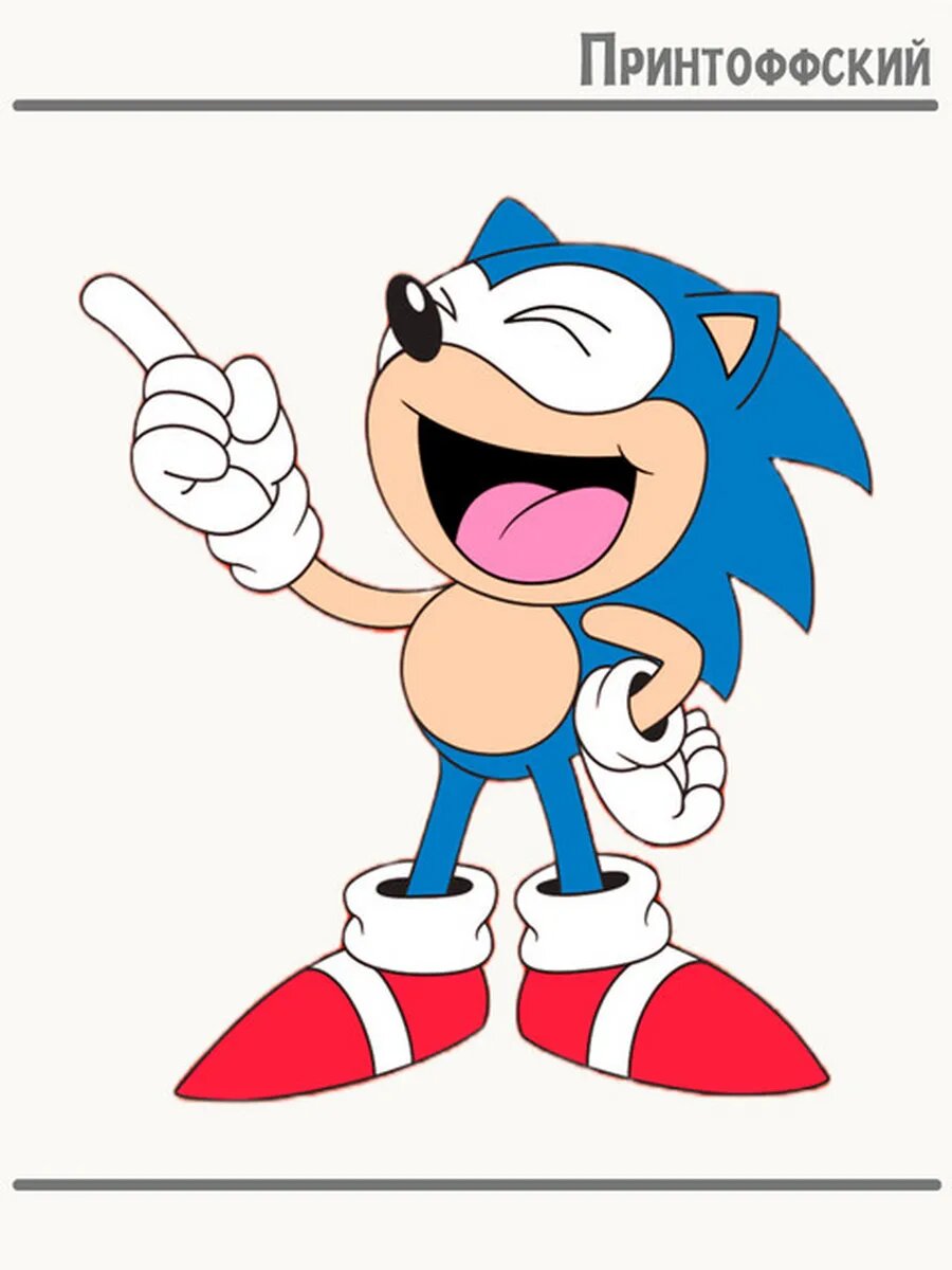 Термонаклейка для одежды и аксессуаров DTF-печать Соник Сега Sonic Sega