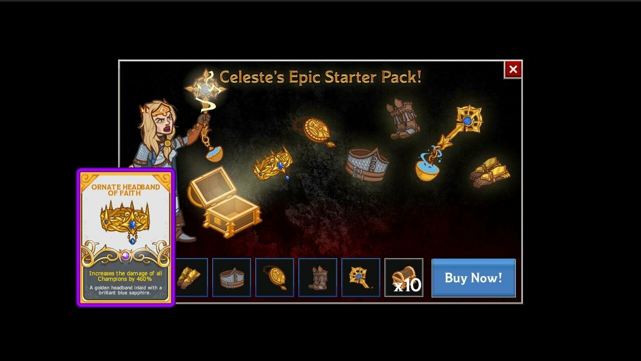 Idle Champions of the Forgotten Realms - Celeste's Стартовый набор DLC Steam Ключ