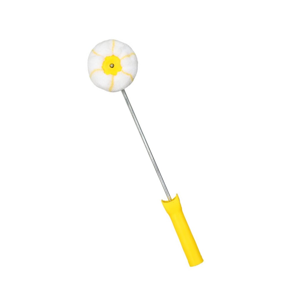 Прочный Пластиковый Угловой Инструмент Для Нанесения Покрытия Со Съемной Моющейся Роликовой Головкой Для Гладкого Переднего Пластикового Малярного Валика