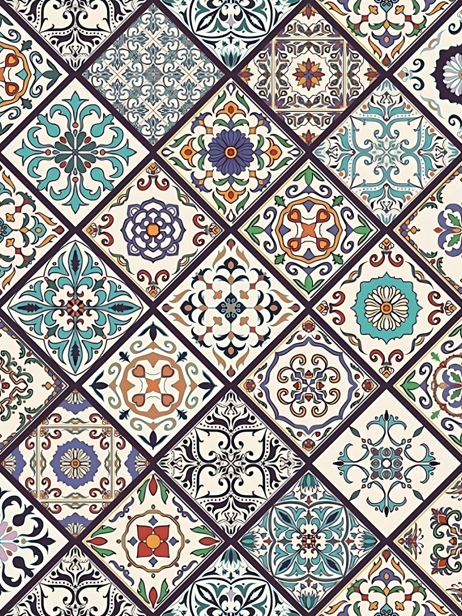 Клеенка Silvano Fusion 1.4х20 м ПВХ на нетканой основе, синий рисунок, рулон 8942